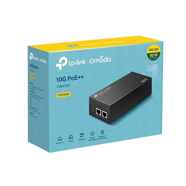 Buy TP Link Poe380S Omada 10G Poe Injector Port 1× 10Gbps Poe Port ...