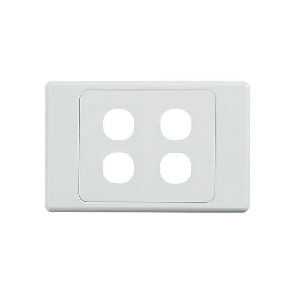 Buy Ultima 4 Gang Switch Cover White - MyDeal Australia