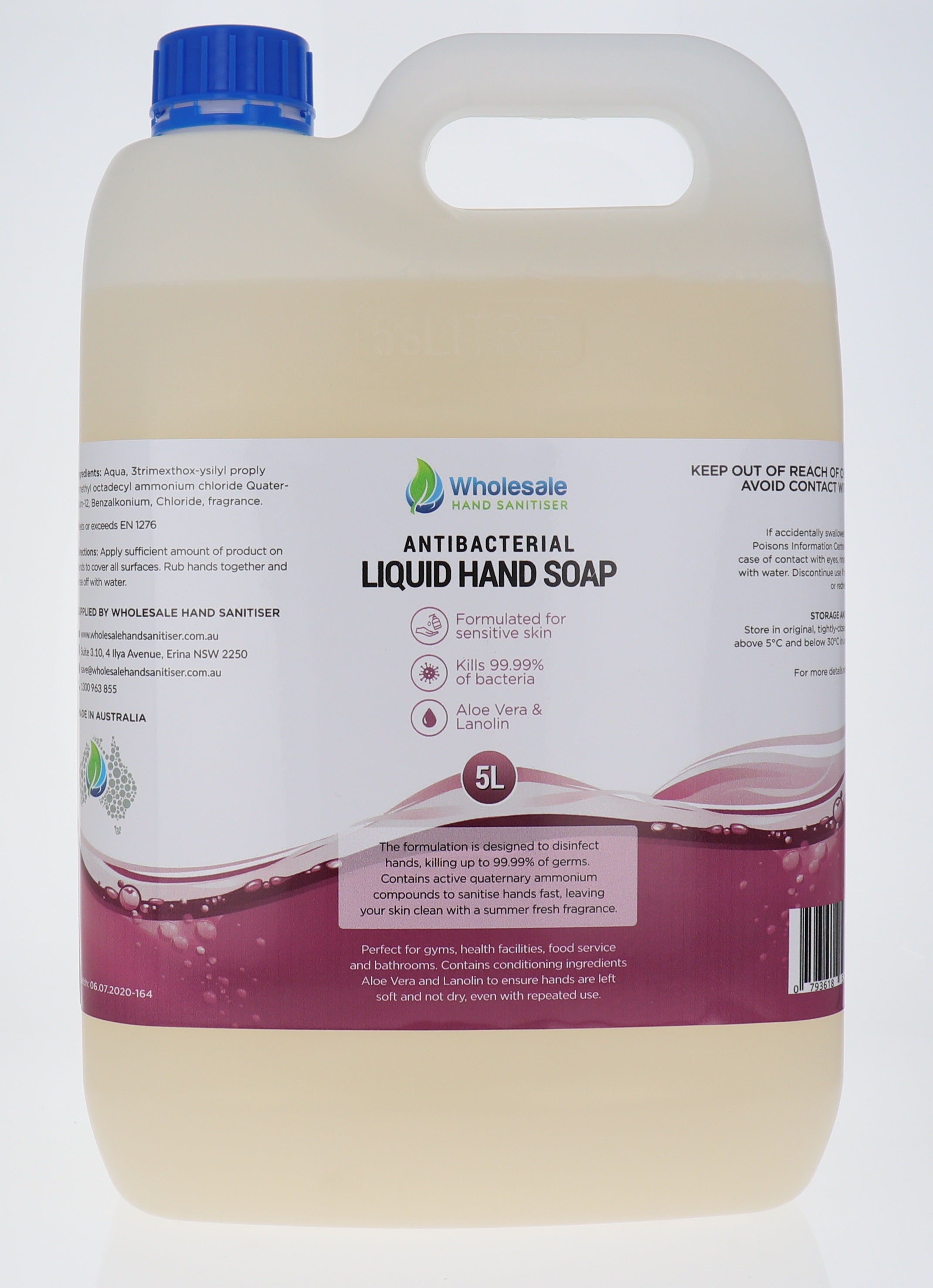 Buy Whs Antibacterial Hand Soap 5 Litre - MyDeal Australia