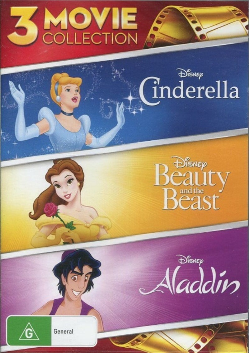 Buy Aladdin / Beauty & The Beast / Cinderella DVD - MyDeal Australia