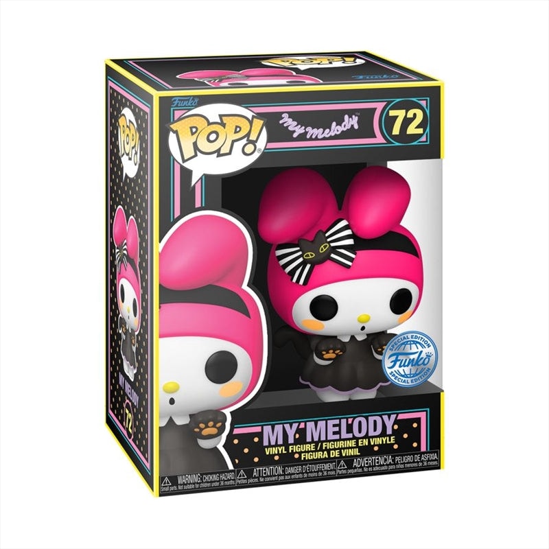 Buy Hello Kitty - My Melody US Exclusive Blacklight Pop! Vinyl [RS ...