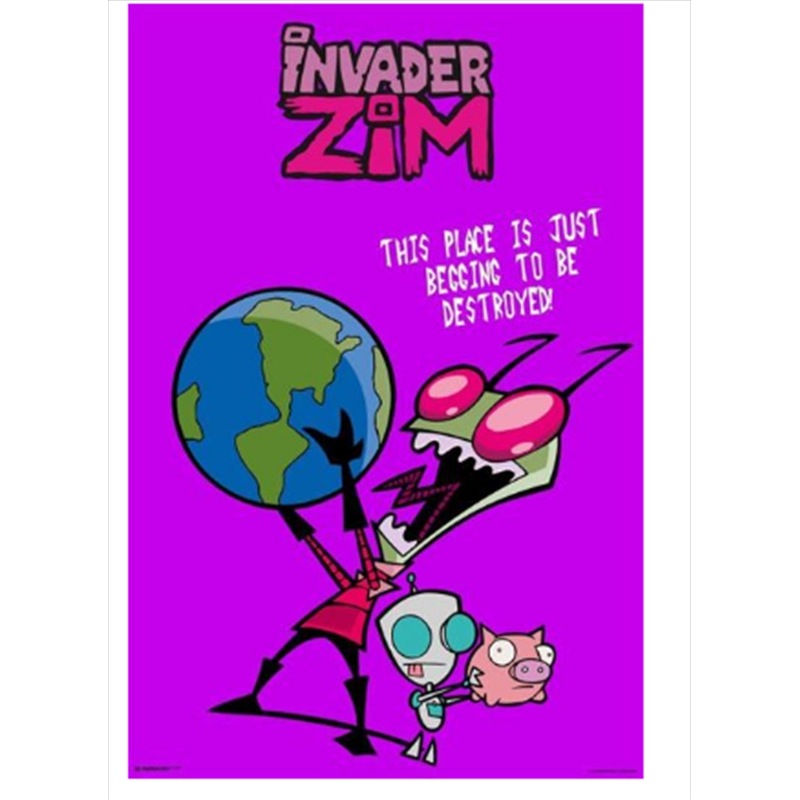 Buy Invader Zim The World-Poster - MyDeal