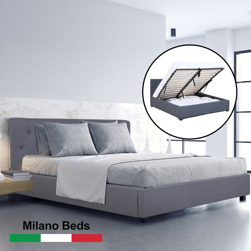 Buy King-Single-Milano-Capri-Luxury-Gas-Lift-Bed-Frame-Base-And ...