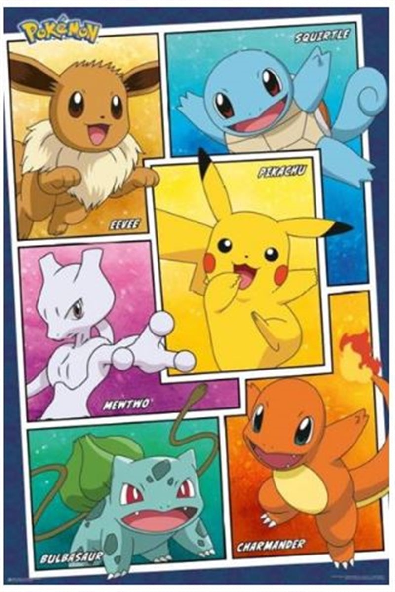 Buy Pokemon Character Panels Poster - MyDeal Australia