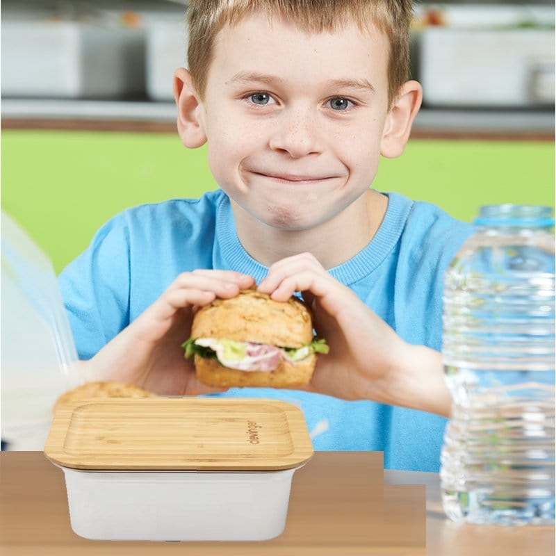 Buy Clevinger Stainless Steel Bamboo Extra Large Lunch Box 2000ml - MyDeal