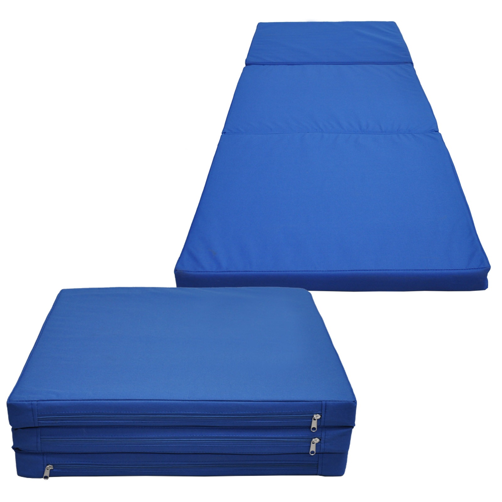 Buy 2 x Folding Yoga Blue Mat - Gymnastics Floor Exercise Gym Mat ...