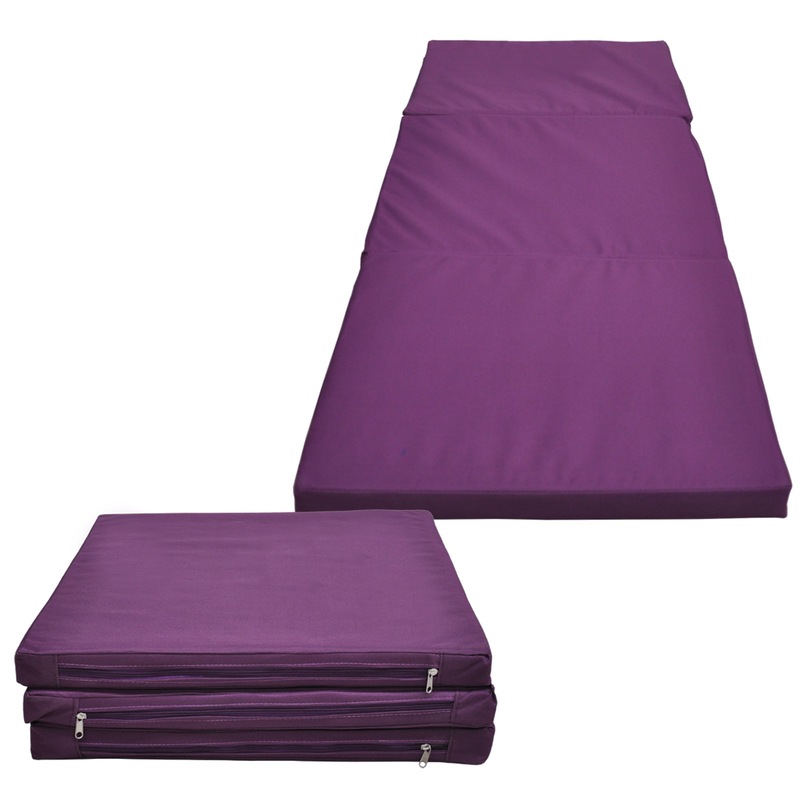 Buy 2 x Folding Yoga Purple Mat - Gymnastics Floor Exercise Gym Mat ...