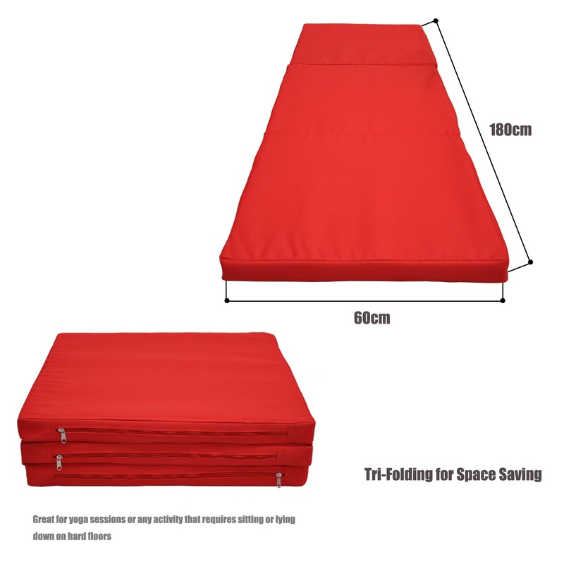 Buy 2 x Folding Yoga Red Mat - Gymnastics Floor Exercise Gym Mat ...