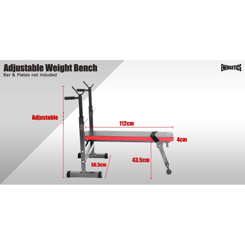 Buy Energetics Foldable Incline Weight Bench Press - Home Gym Fitness ...