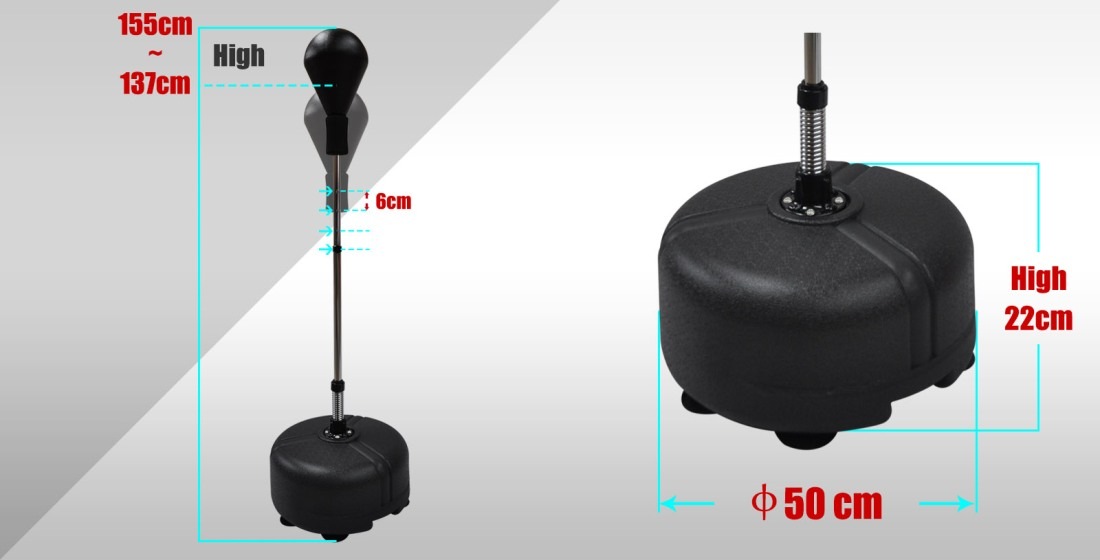 Buy Free Standing Reflex Speed Ball Strike Punch Kick Boxing Training ...