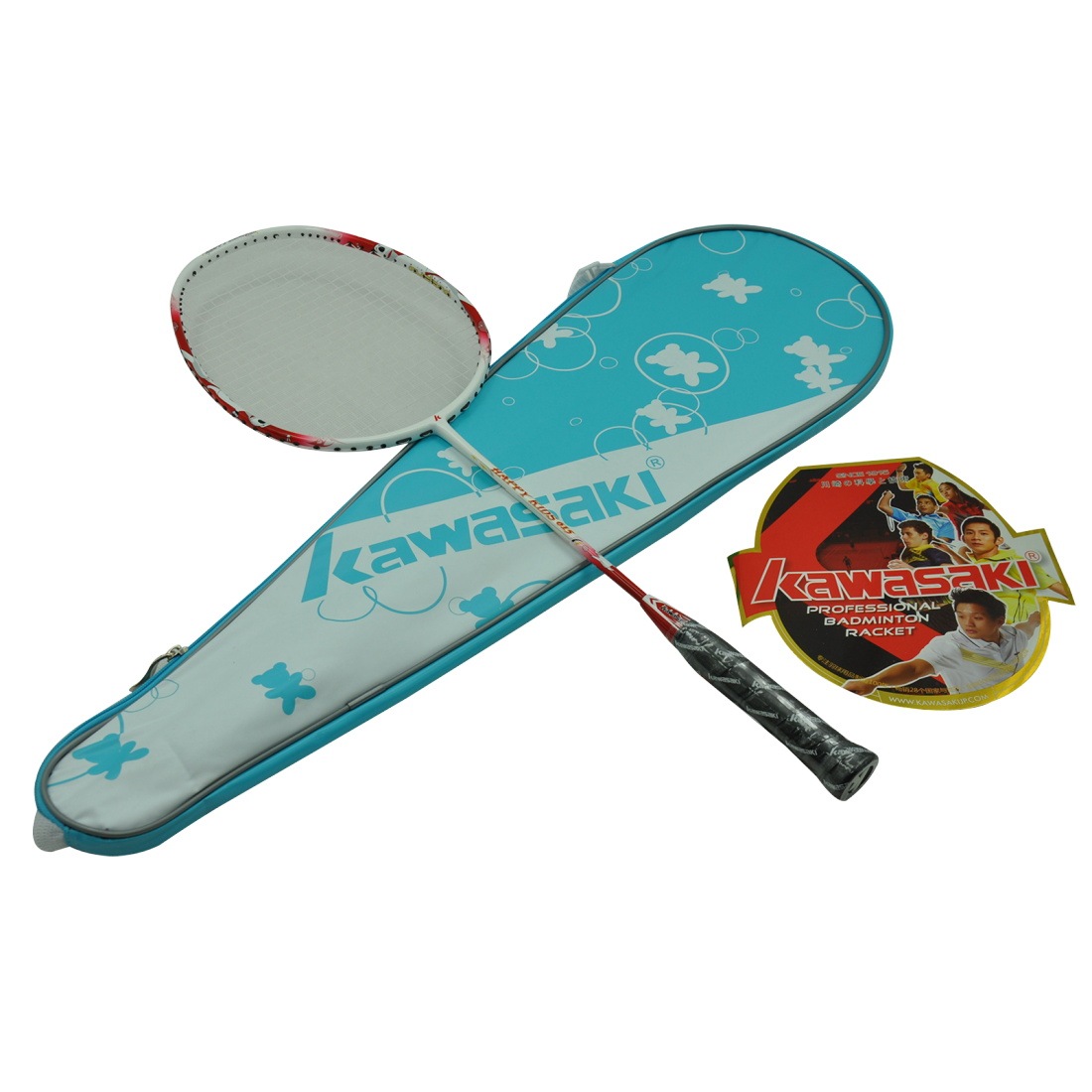 Buy Kawasaki Badminton Racquet - Junior Happy Kids 615 Light Weight ...