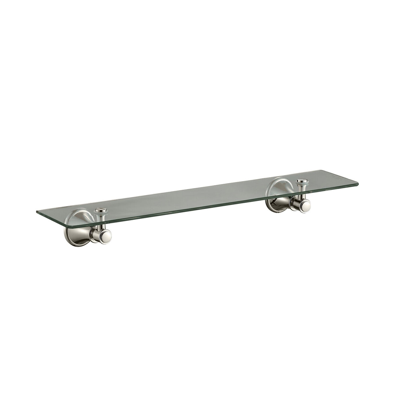 Buy Ikon Clasico Glass Shelf Brushed Nickel - MyDeal Australia