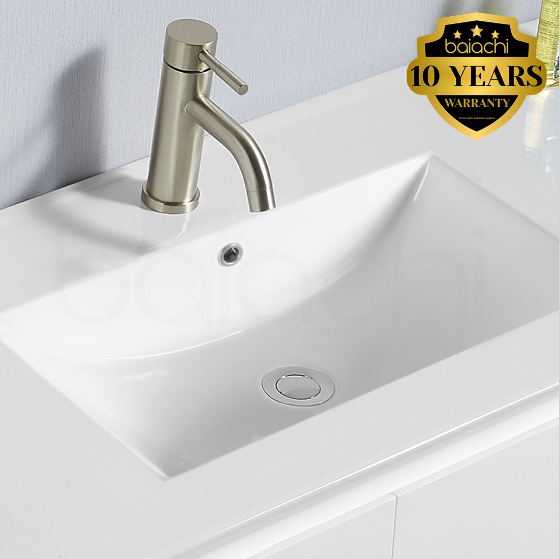 Buy Ivana 600mm PVC Water Proof Bathroom Vanity Ceramic Basin - MyDeal ...
