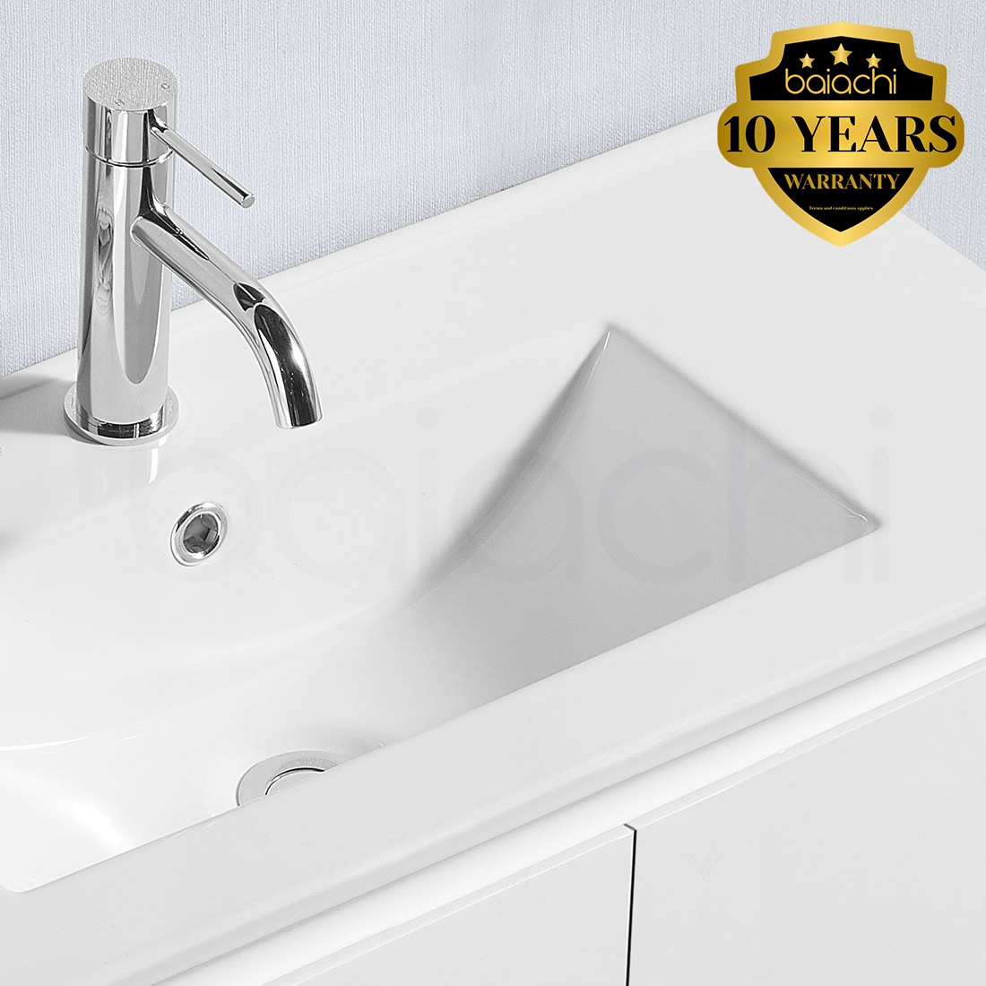 Buy Lucena 600mm Slim PVC Water Proof Bathroom Vanity Ceramic Basin ...