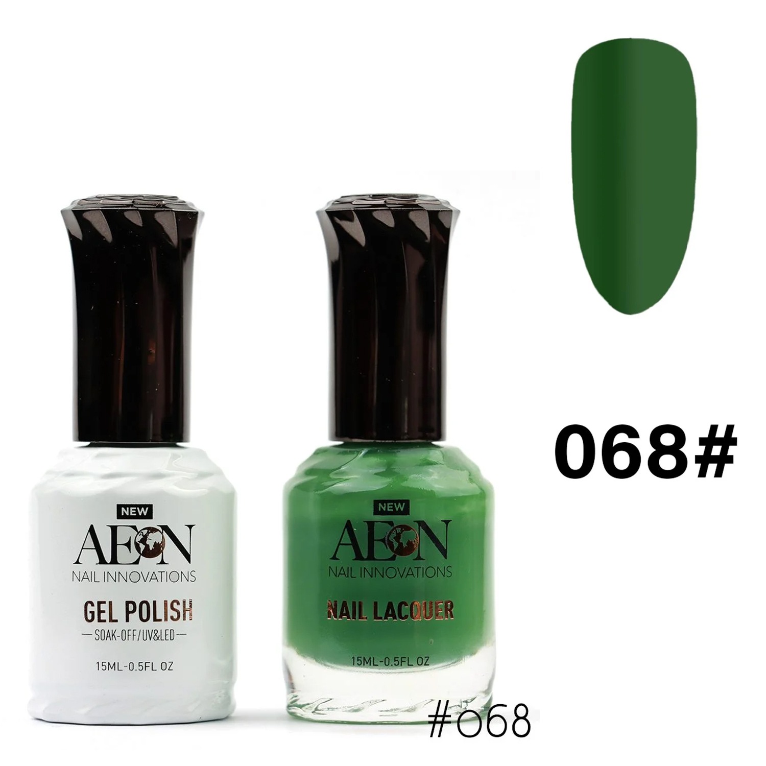 Buy AEON Duo Set UV LED Soak Off Gel + Matching Nail Polish Color 068 ...