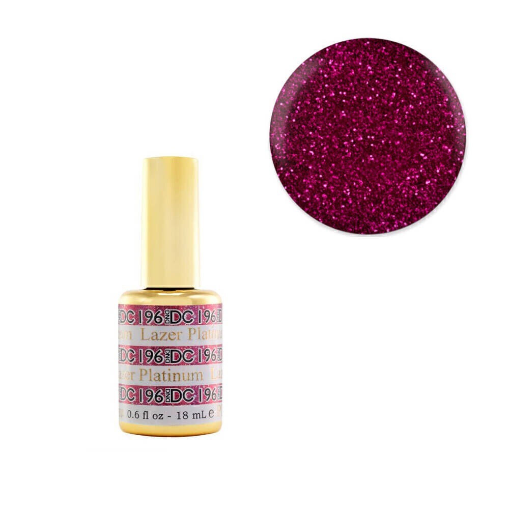 Buy DND 196 Ruby Pink Platinum - DC Platinum Collection LED Nail Gel ...