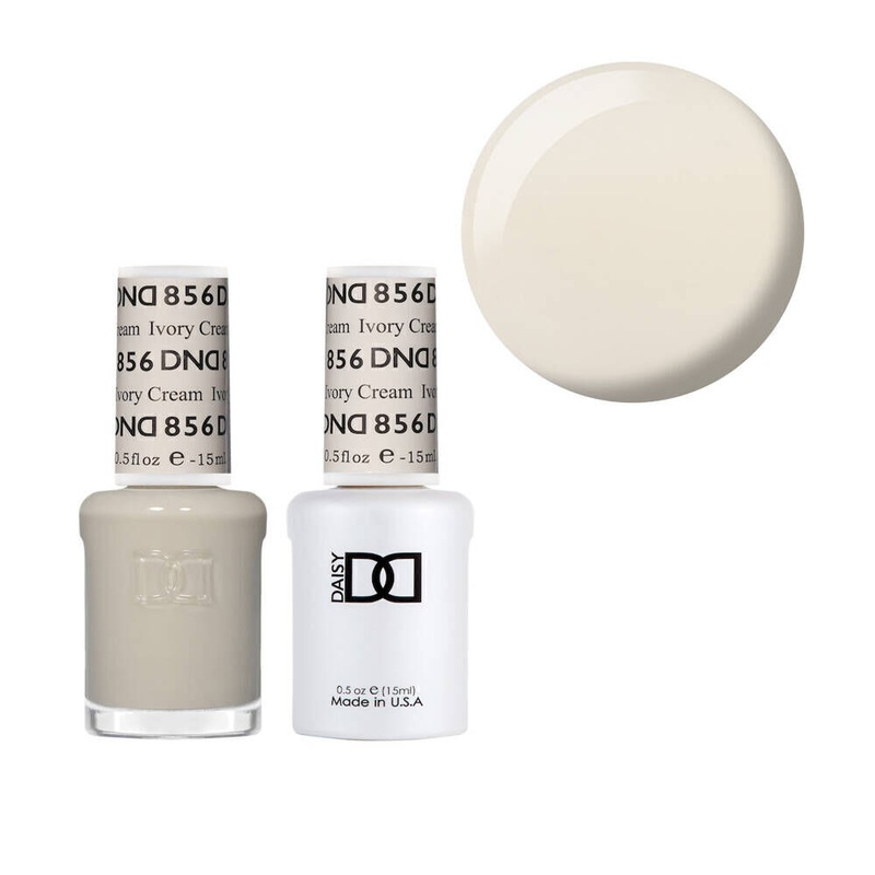 Buy DND 856 Ivory Cream - DND Collection Nail Gel & Lacquer Polish Duo ...