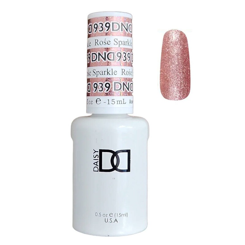 Buy DND 939 Rose Sparkle - DND Super Platinum Glitter Nail Gel Polish ...