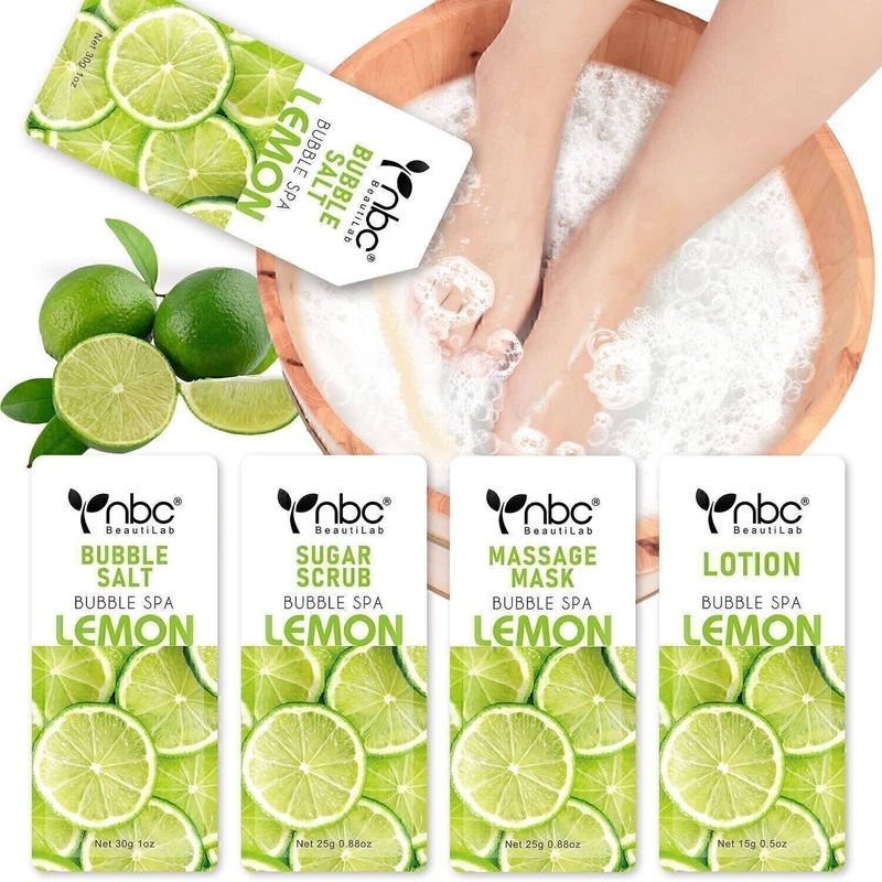 Buy NBC - Bubble Spa Nails Deluxe Pedicure Kit 4 Steps - Lemon 25g - MyDeal