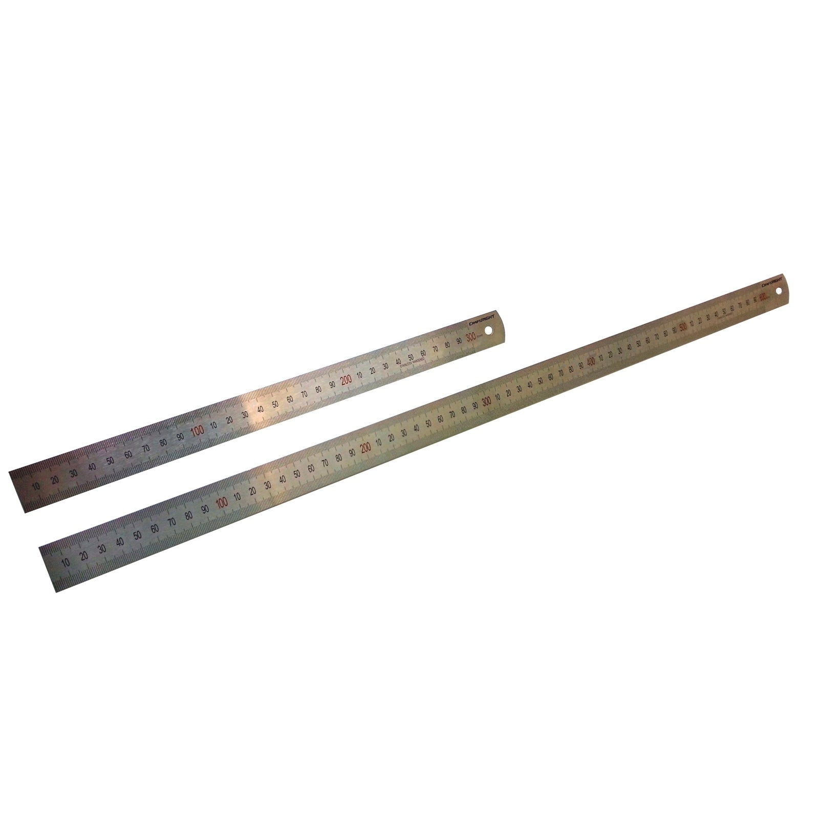 Buy Craftright 600 And 300mm Stainless Steel Ruler - 2 Pack - MyDeal ...