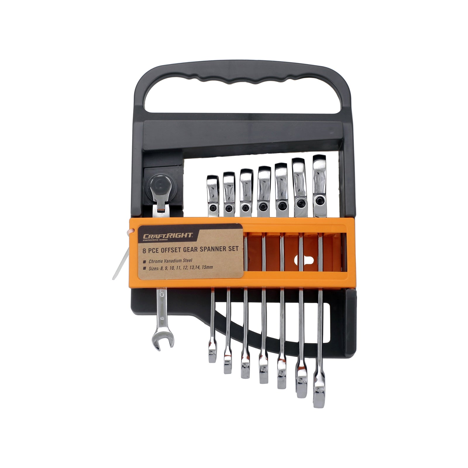 Buy Craftright 8 Piece Offset Metric Gear Spanner Set - MyDeal Australia