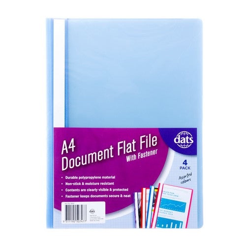 Buy Document Folder - Flat File with Fastener - MyDeal Australia
