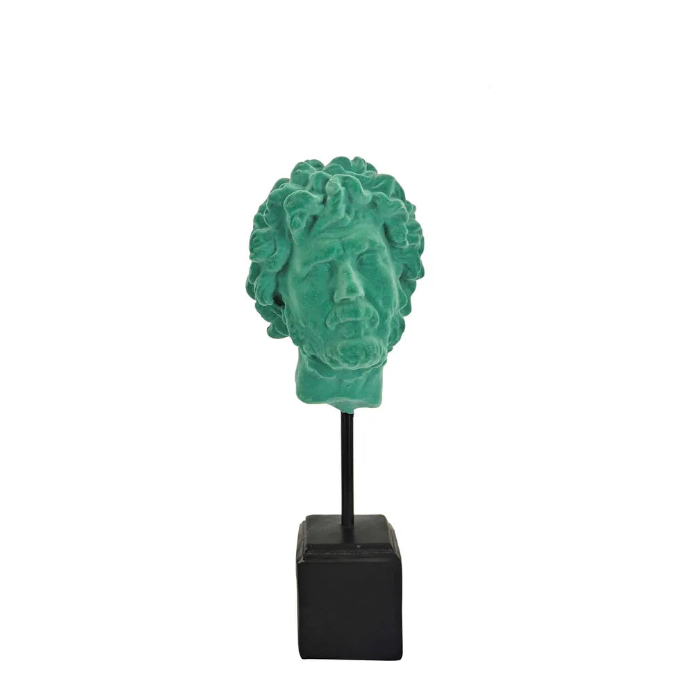 Buy David Flocked Head on Stand Aqua Green - MyDeal Australia