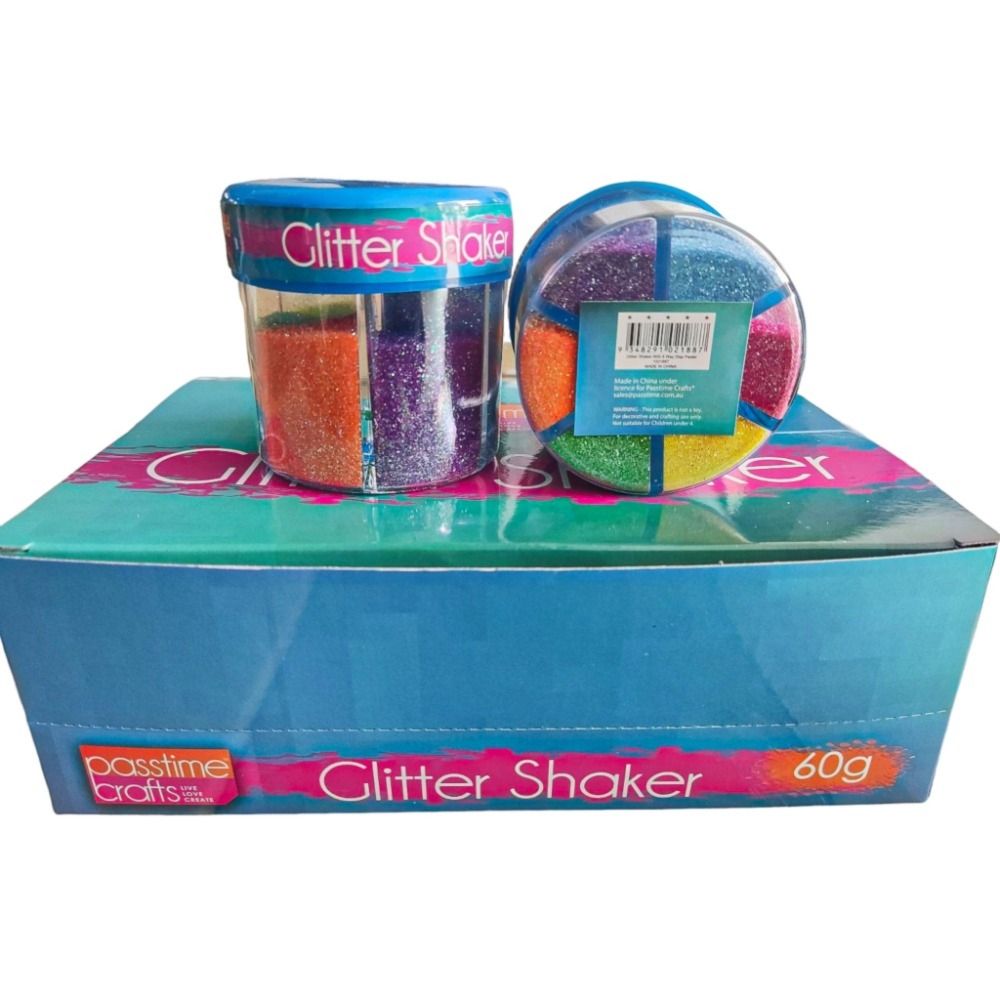 Buy Glitter Shaker 6 Way - Pastel - MyDeal Australia