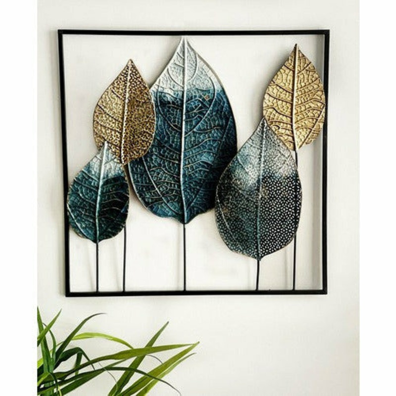 Buy Leaf Design Wall Décor - 50.2x50.2x4.4cm 1 Piece - MyDeal