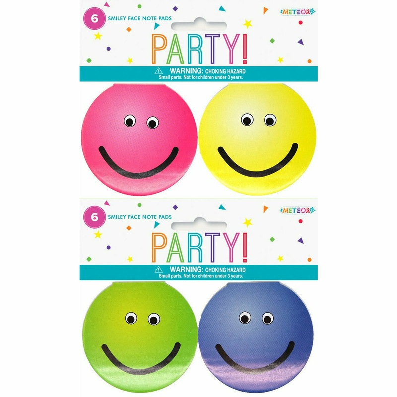 Buy Party Favors - Note Pads Smiley Face - MyDeal