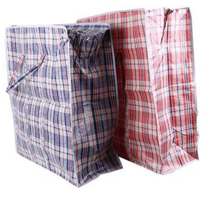 Buy Zip Up Plastic Packing Storage Bag - Stripe - MyDeal