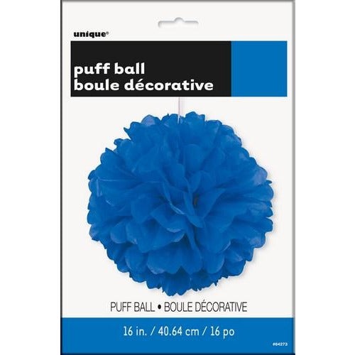 Buy Puff Ball Decor Royal Blue 40cm (16) - MyDeal Australia