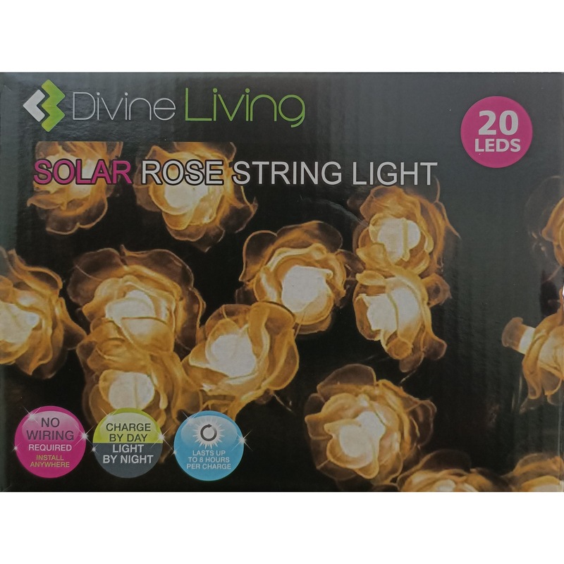 Buy Solar Rose String Lights - Warm White - MyDeal