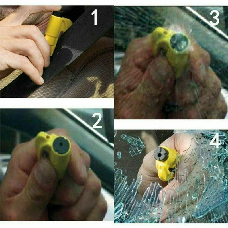 Buy 3 in 1 Car Window Glass Breaker Emergency Escape Tool Safety Seat ...