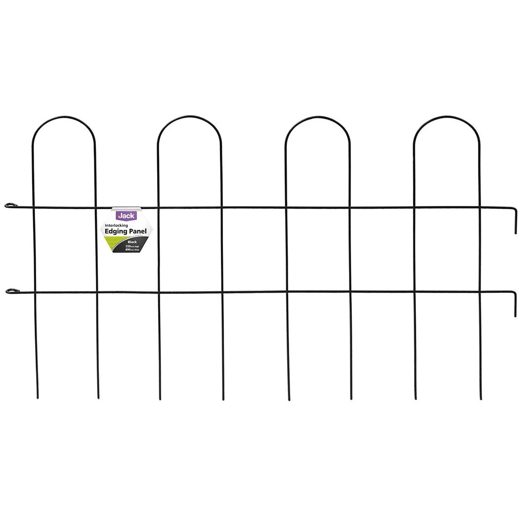 Buy Jack Interlocking Black Edging Panel 550x890mm - MyDeal Australia