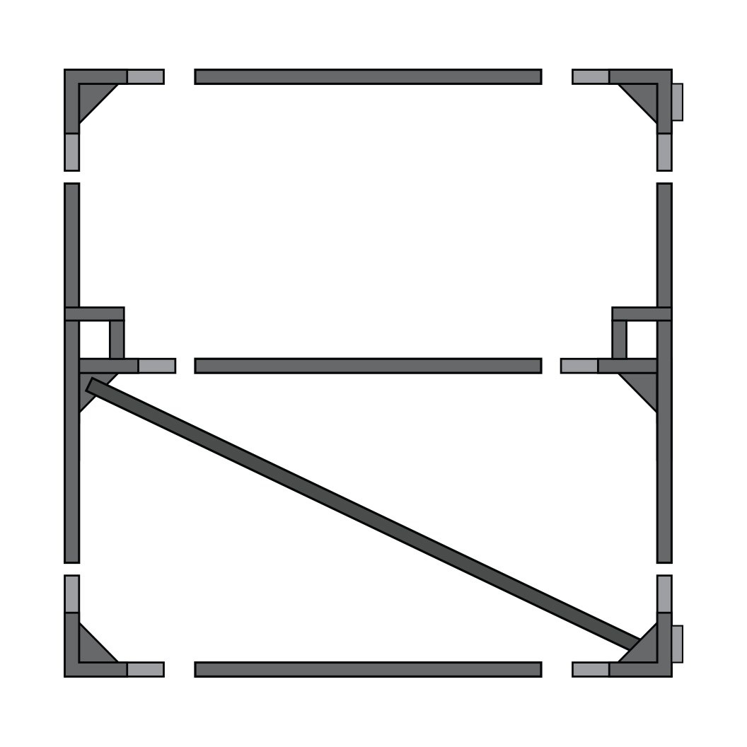 Buy Quick Frame 1.8m W x 1.8m H Gate Frame W/ Galvanised Frame & Easy ...
