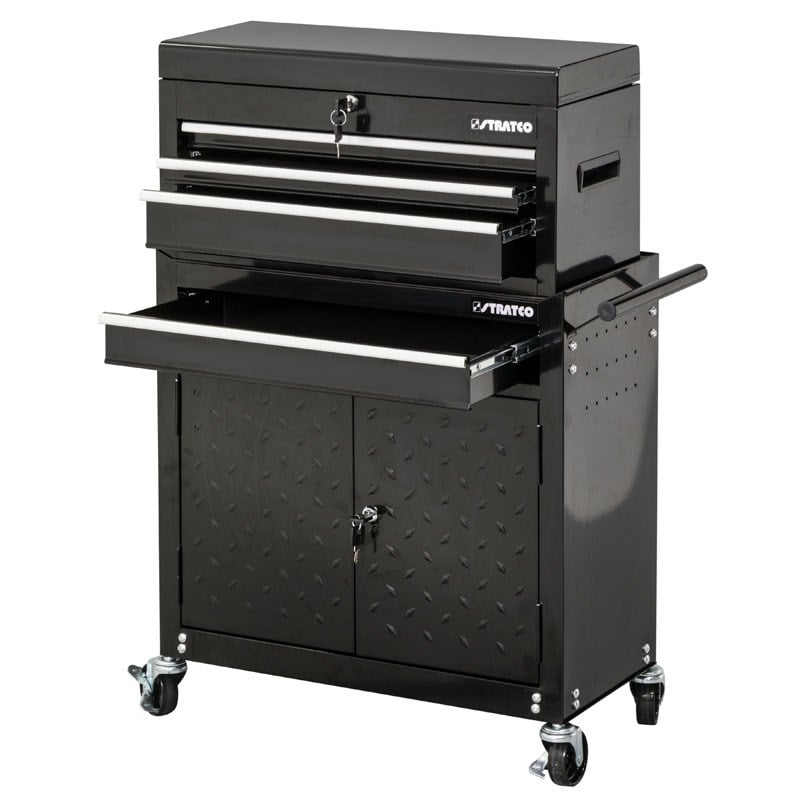 Buy NEW Stratco 4 Drawer Roller Toolbox Cabinet Mechanic Tool Storage ...