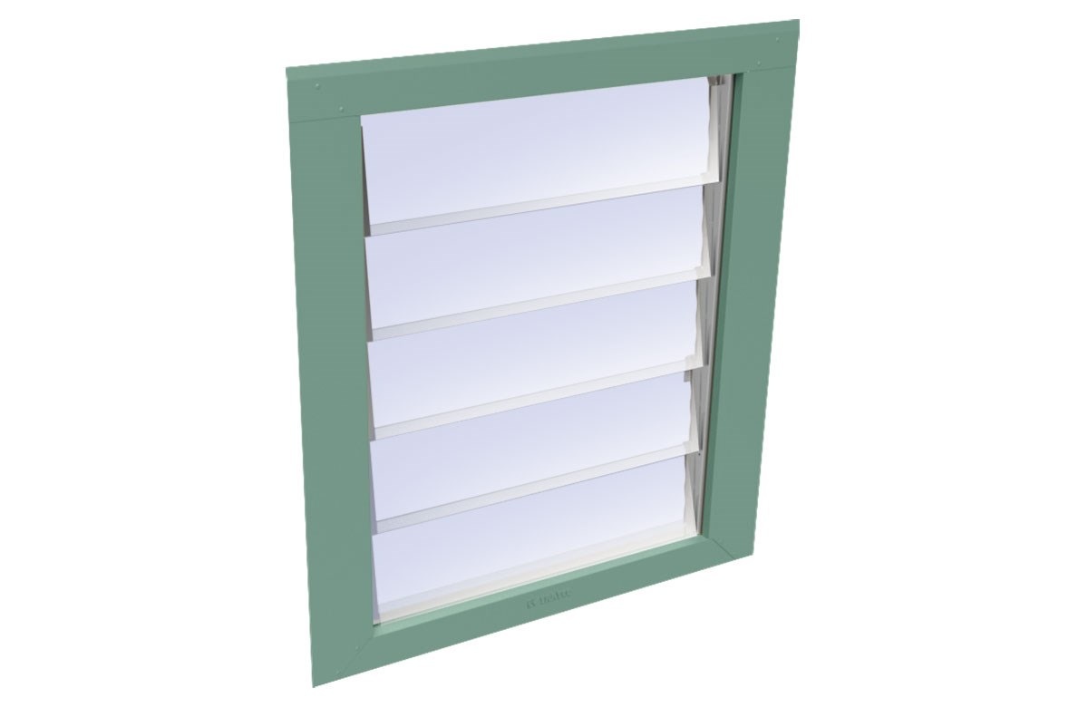 Buy Stratco Shed Louvre Window Rivergum - MyDeal Australia