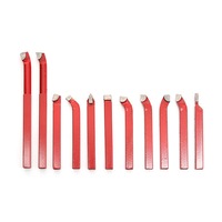 Buy 11Pcs Carbide Tip Tipped Cutter Turning Tool Set For Metal Lathe ...
