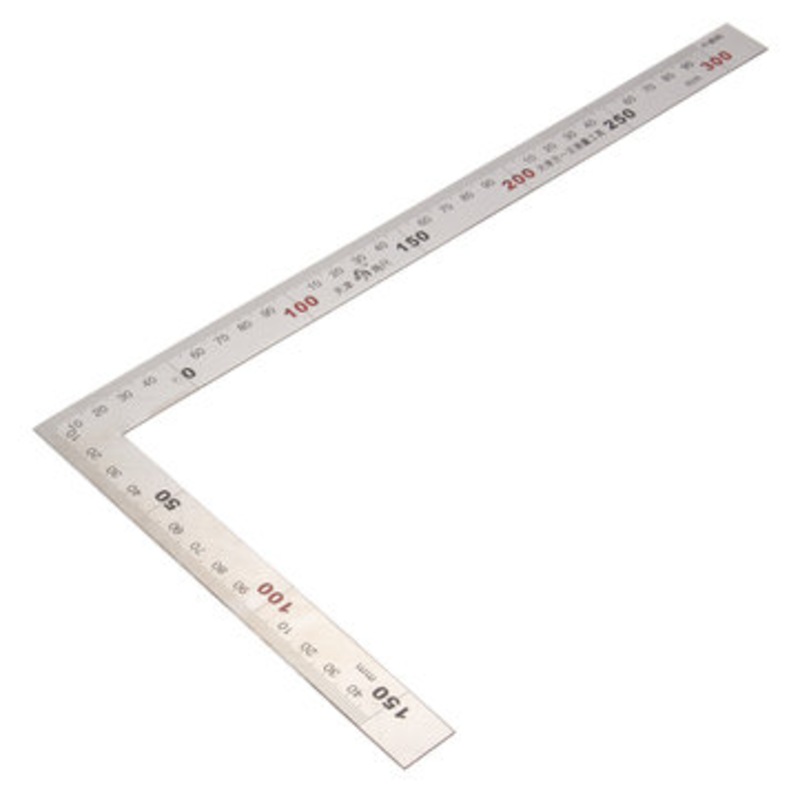 Buy 150 X 300Mm Metric Square Ruler Stainless Steel 90 Degree Angle ...