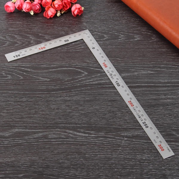 Buy 150 X 300Mm Metric Square Ruler Stainless Steel 90 Degree Angle ...