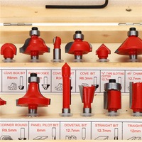 Buy 15Pcs 1/4 Inch Shank Tungsten Carbide Trim Router Bit Set Wood ...
