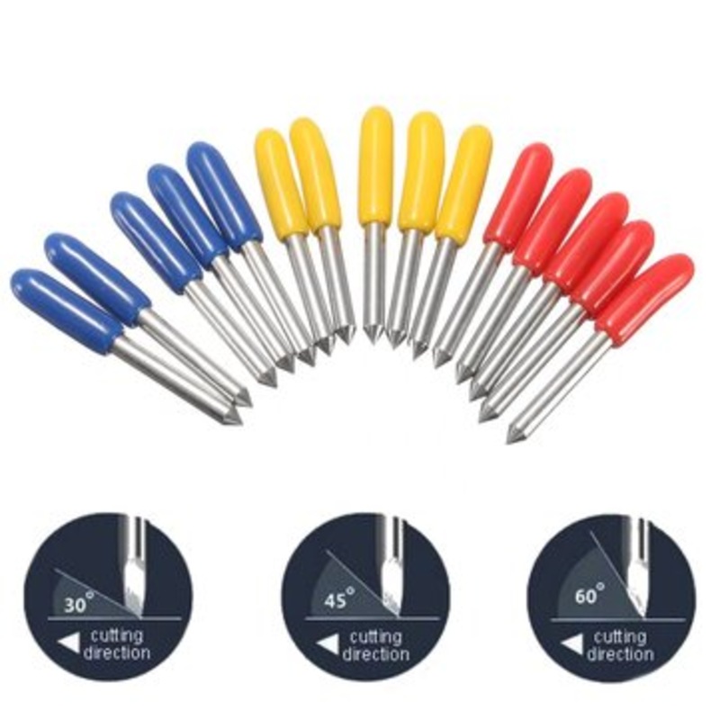 Buy 15Pcs 30/45/60 Degree Blades Gcc Cutting Plotter Vinyl Cutter Blade For Roland Cutter - MyDeal