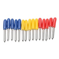 Buy 15Pcs 30/45/60 Degree Blades Gcc Cutting Plotter Vinyl Cutter Blade ...