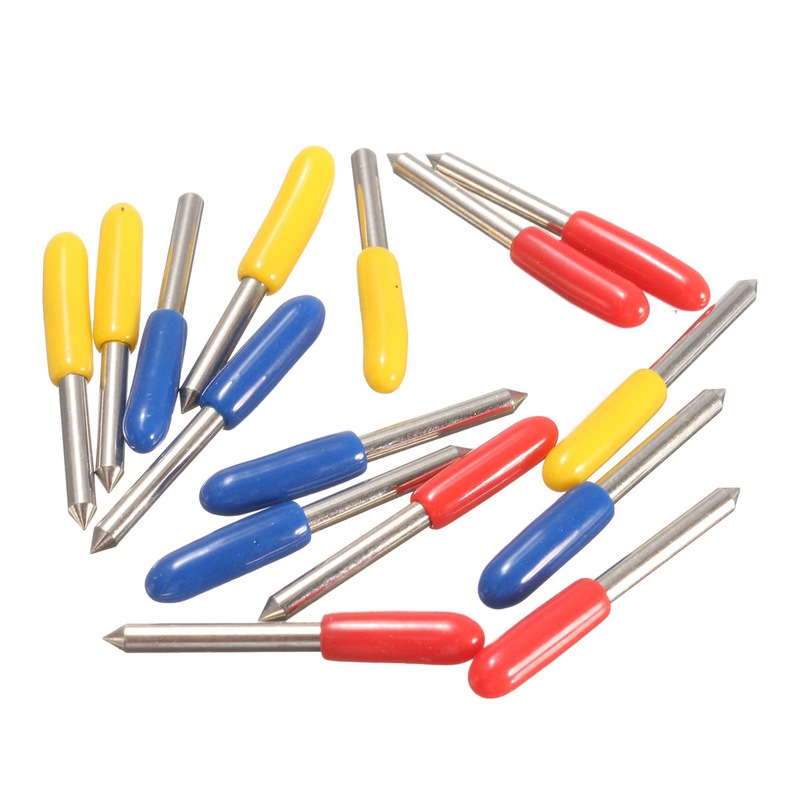 Buy 15Pcs 30/45/60 Degree Blades Gcc Cutting Plotter Vinyl Cutter Blade ...