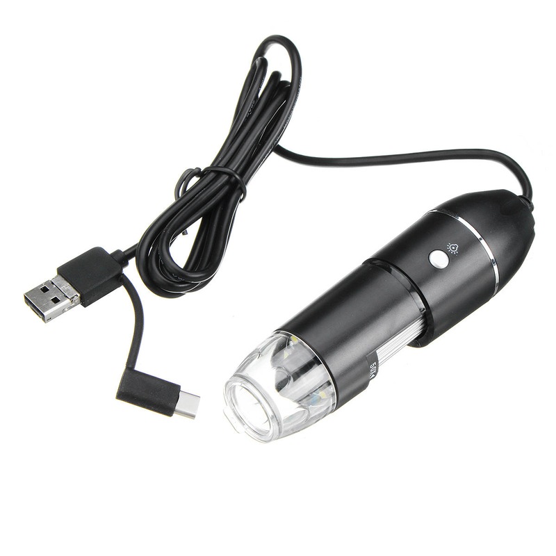 Buy 1600X 8 Led Light Adjustable Dimmer Practical Hand Held magnifier ...