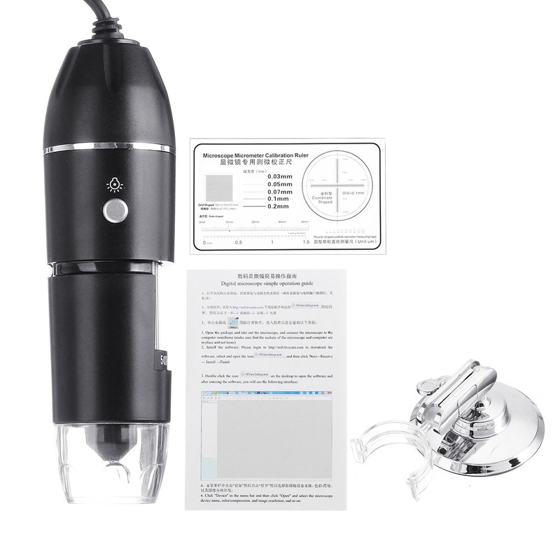 Buy 1600X 8 Led Light Adjustable Dimmer Practical Hand Held magnifier ...