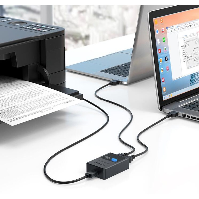 Buy 2 Port Usb 2.0 Auto Printer Sharing Switch Hub Selector Switcher ...