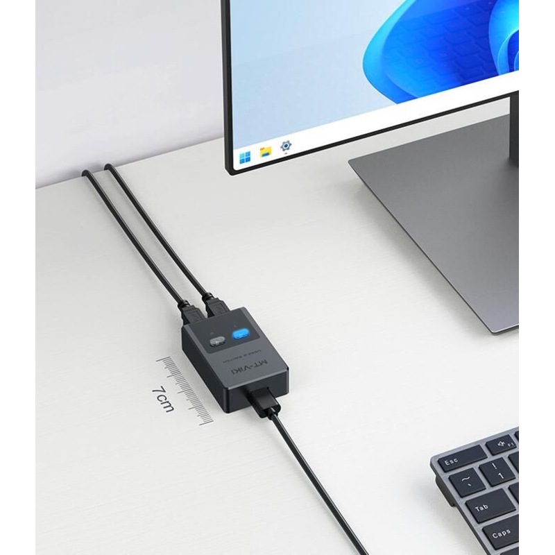 Buy 2 Port Usb 2.0 Auto Printer Sharing Switch Hub Selector Switcher ...