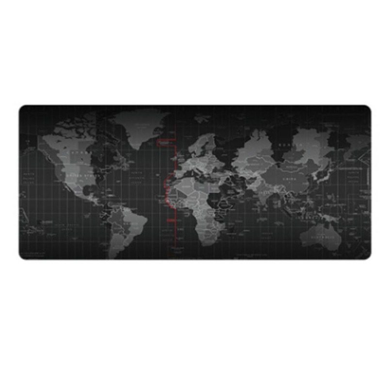 Buy 2Pc Extended Large Anti-Slip World Map Pattern Soft Rubber Smooth ...